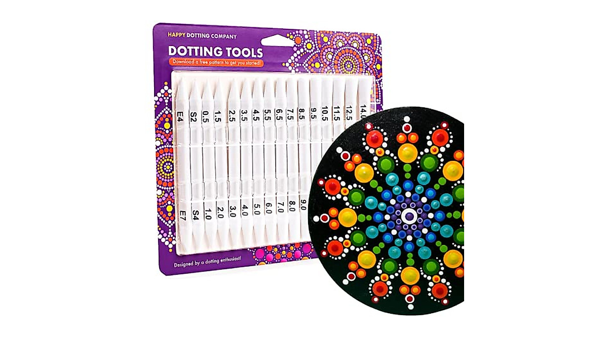 Dotting Tools for Mandala Art | Happy Dotting Company 16pc Set