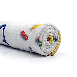 JUST FUNKY Kellogg's Pop-Tarts Pop-Tart Large Fleece Throw Blanket | Pop-Tarts Soft Blankets and Throws | Official Pop-Tarts Throw Blankets | Measures 60 x 45 Inches