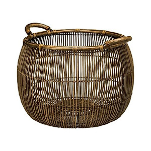 KOUBOO Large Open Weave Rattan Storage Basket