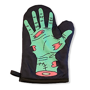 Zombie Hand Oven Mitt Funny Halloween Undead Graphic Novelty Kitchen Accessories Funny Graphic Kitchenwear Halloween Funny Food Novelty Cookware Black Oven Mitt