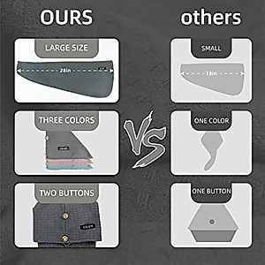 AIKAOS Microfiber Hair Towel Wrap for Women and Men,2 Button-Loop Closure,Super Absorbent Quick Hair Drying Waffle Weave Towels for Drying Curly, Long,Thick Hair ((Grey))