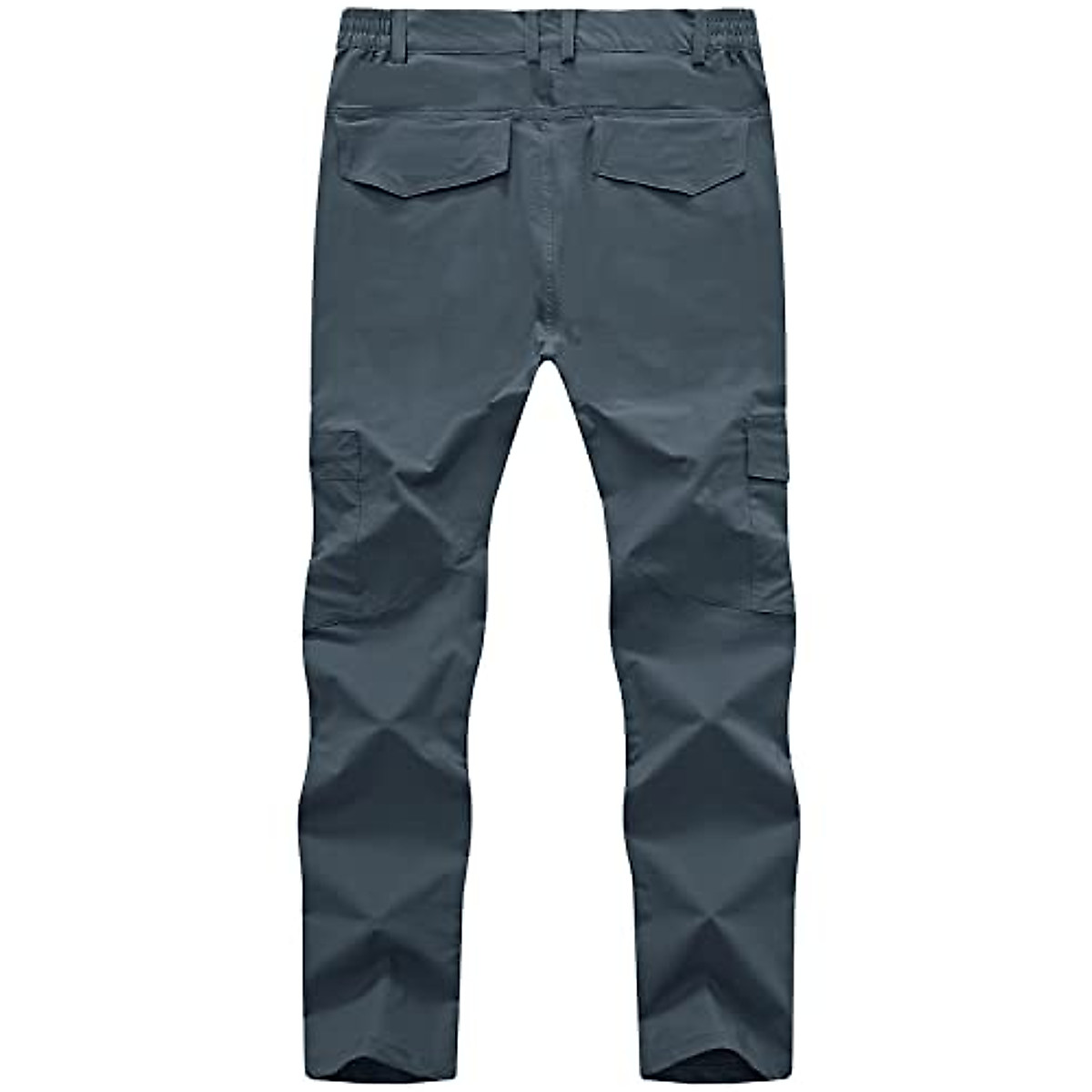 Rdruko Men's Lightweight Work Pants Waterproof Quick Dry Stertch Outdoor Hiking Cargo Pants (Cold Gray,US 36)