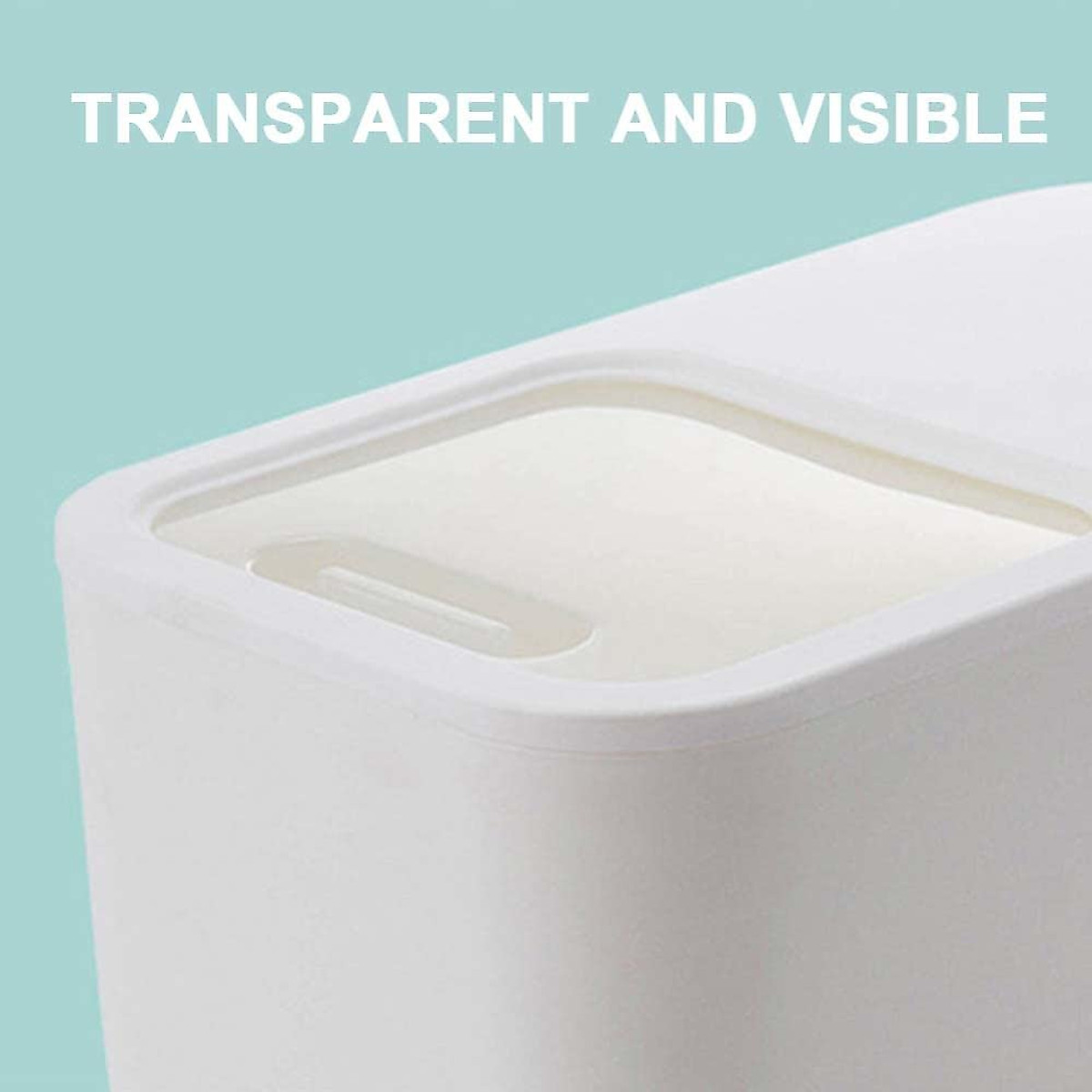 Rice Container Cereal containers Storage Dog Food Storage Plastic Rice Bucket Large-Capacity Rice Storage Tank Grain Household Kitchen Miscellaneous Grain Storage Box Suitable for Rice, Grain