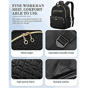 Small Backpack for Women，Mini Purses Backpack for Girl Fashion Backpacks Carry On Travel Casual Lightweight Daypack for Ladies College Teen Girls - Black