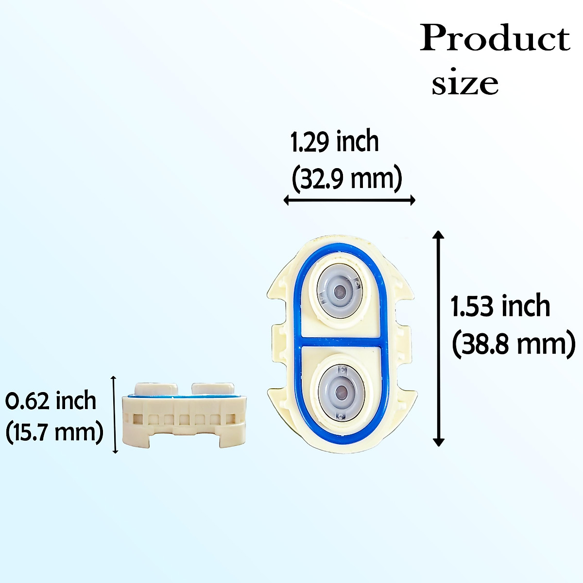 ALITZ RP73625 Check valve parts For DELTA, DELEX & PEERLESS Single Handle cartridge RP70538(Faucet Check Valve Assembly only)