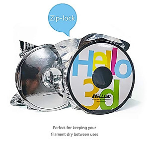 HELLO3D Black TPU Flexible 3D Filament, TPU Flexible Elastomer 3D Filament 1.75mm, 1.76LB per Spool