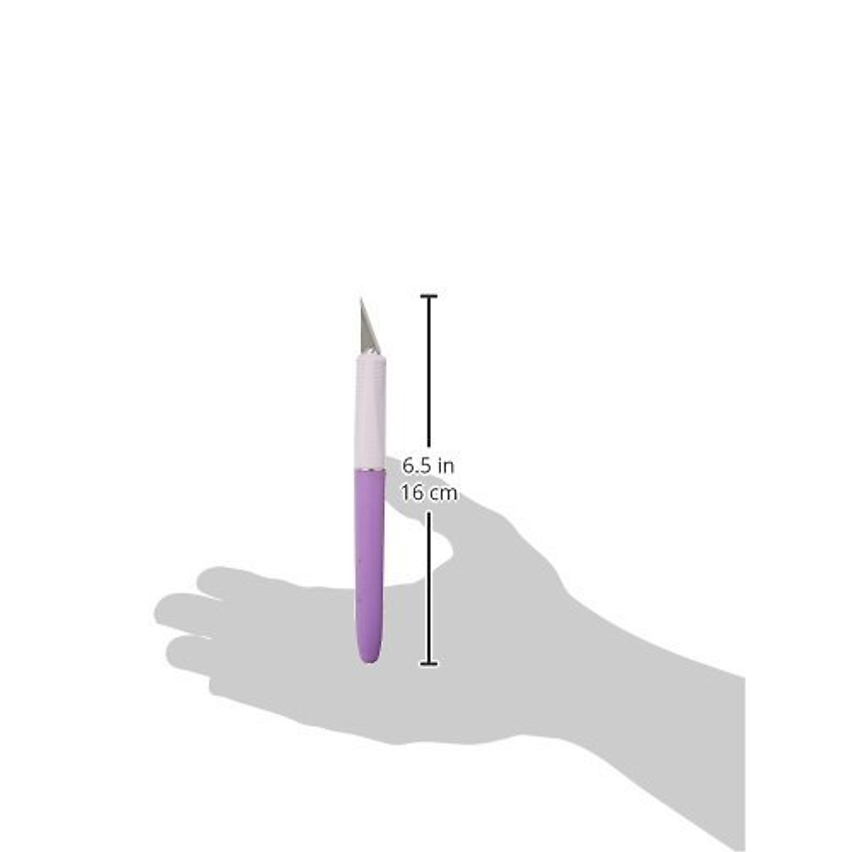 Westcott Titanium Bonded Hobby Knife, 5 Assorted Blades, Purple, 15154