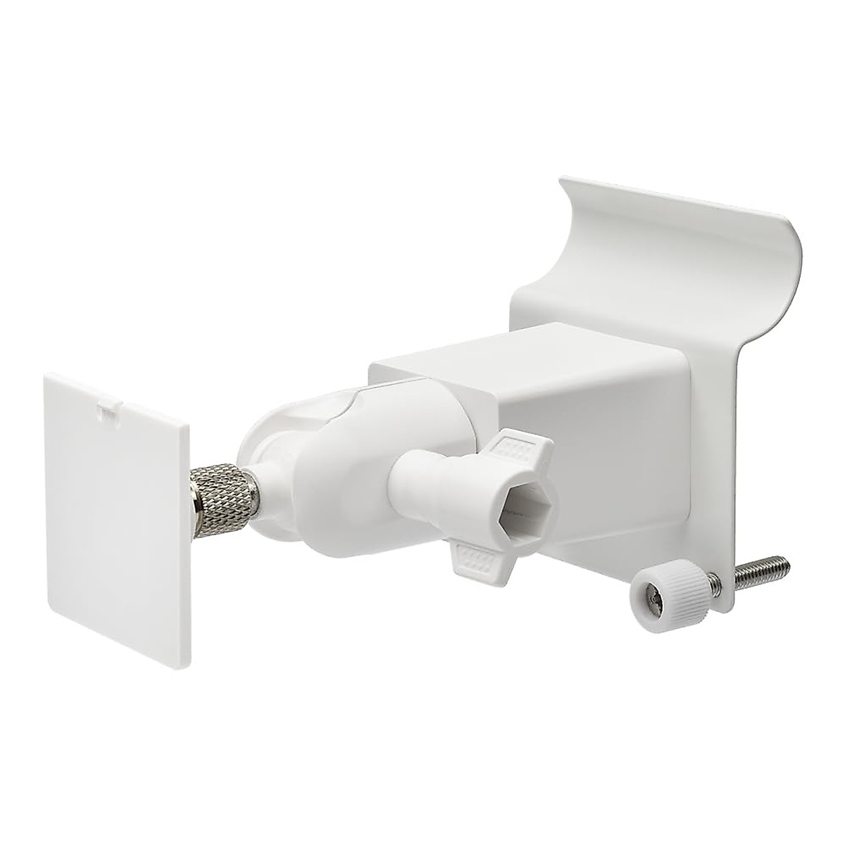 Holicfun Vinyl Siding Mount, No-Drill Adjustable Siding Clip for Security Cameras and Solar Panels, Compatible with Ring, Blink, Arlo, Eufy, Wyze, Google Nest, SimpliSafe, and More - White