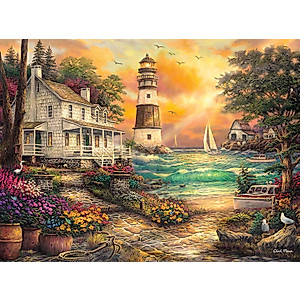 Buffalo Games - Chuck Pinson - Cottage By The Sea - 1000 Piece Jigsaw Puzzle