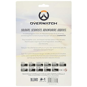 Overwatch Ana and Soldier 76 Comic Book and Backpack Hanger Two-Pack