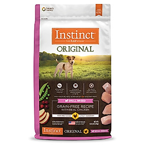 Instinct Small Breed Dry Dog Food, Original Real Chicken Recipe Natural Grain Free Dry Dog Food, 11 lb. Bag