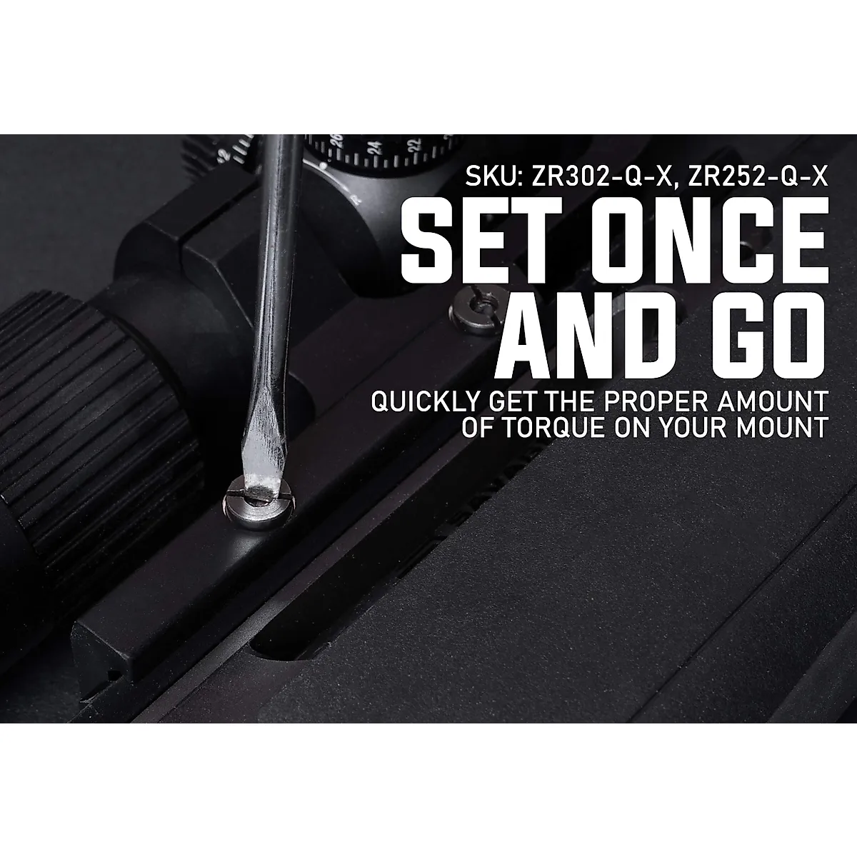 Monstrum 3-9x32 Rifle Scope with Rangefinder Reticle and Medium Profile Scope Rings | ZR252 Quick Release Scope Mount | Bundle