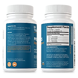 Dr. Tobias Prebiotics, Supports Digestion & Gut Health, Feed Good Probiotic Bacteria, Boost Gut Immune Function, Vegan & Non-GMO Gut Health Supplements for Men and Women, 30 Capsules, 30 Servings