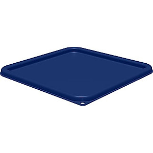 Carlisle FoodService Products CFS Squares Plastic Food Storage Lid 12-22 Quart Royal Blue