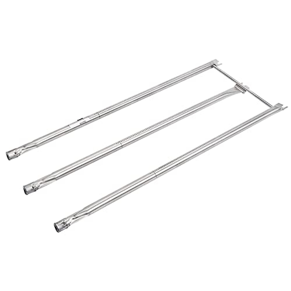 GasSaf 24.5 inch Flavorizer Bar and Burner Tube Set Replacement for Weber 7539, 7540 67820 67722, Genesis 300 Series Grills
