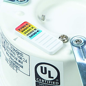 HALO RL 4 in. White Integrated LED Recessed Ceiling Light Retrofit Trim with Selectable CCT (2700K-5000K)