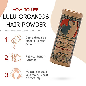 Lulu Organics Patchouli & Amber Hair Powder/Dry Shampoo - 4 oz