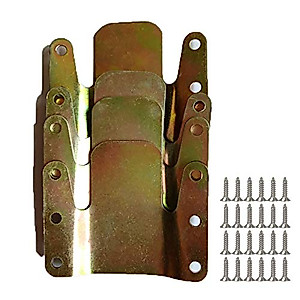 GOZOLA Gizhome 4 Pack/2 Pairs Universal Sectional Connector Brackets, Non Sliding Sofa Fastener for Sectionals Pieces, Color Zinc-Plated