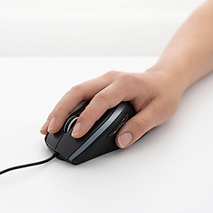 Logitech M500 Corded Mouse – Wired USB Mouse for Computers and Laptops, with Hyper-Fast Scrolling, Dark Gray