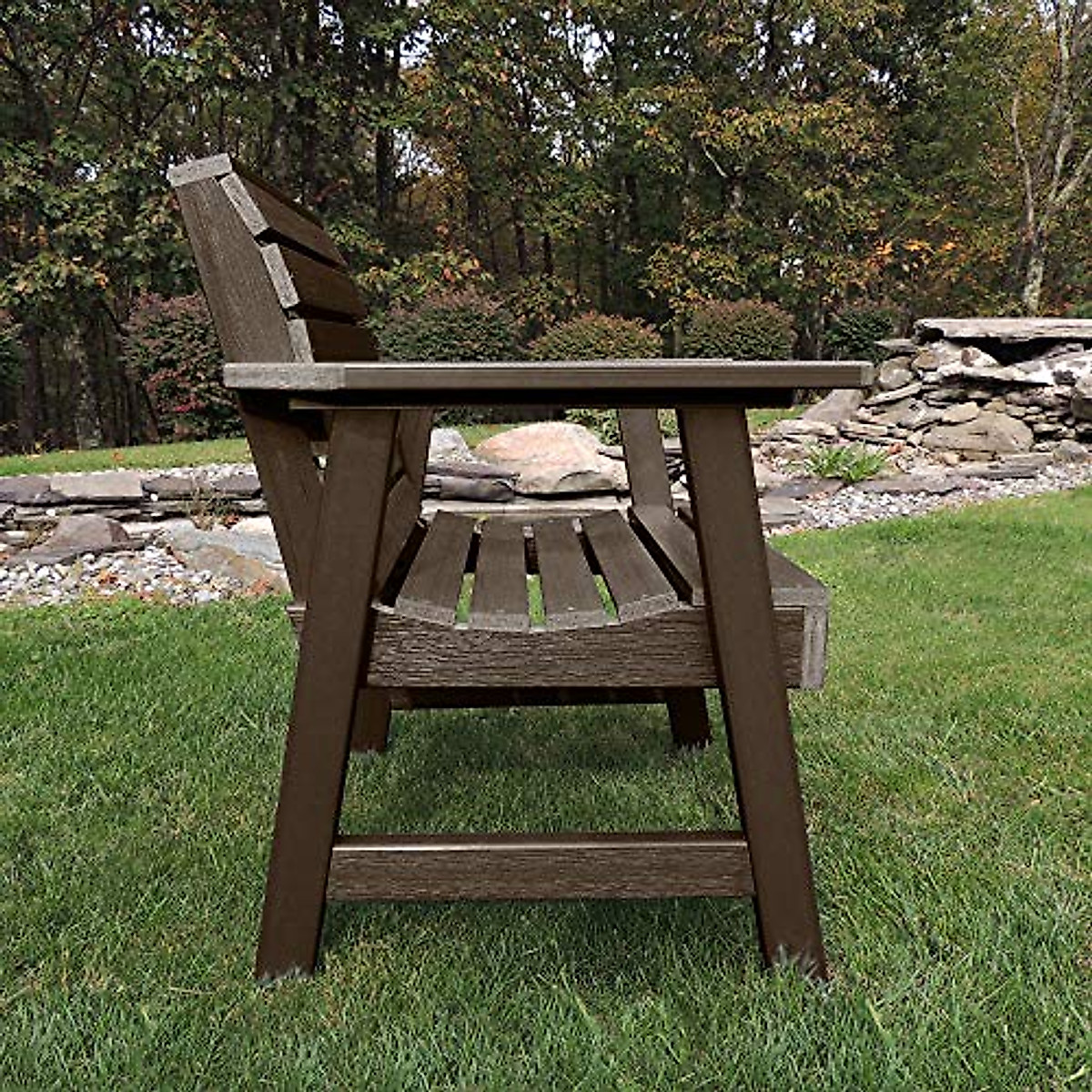 Highwood AD-CHGW1-ACE Weatherly Garden Chair, Weathered Acorn