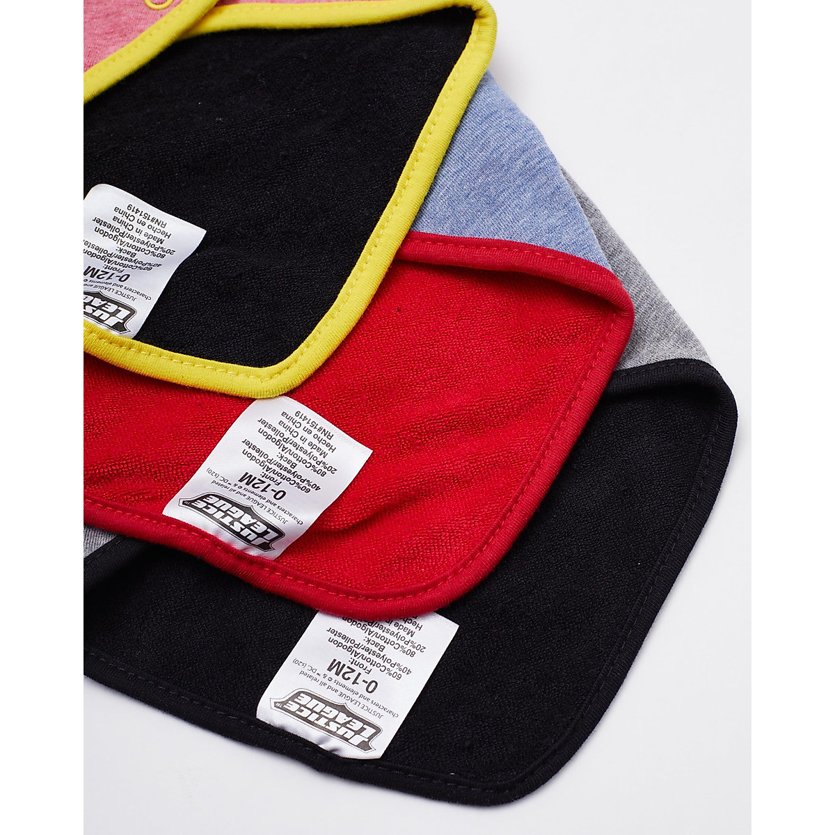 DC Comics Baby Boys Bandana Bibs Superman Batman The Flash Gift Set 3 Pack 0-12 Months