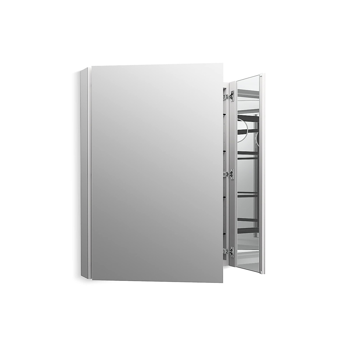 KOHLER K-28032-NA Verdera Medicine Cabinet with Slow-Close Mirror Doors & Adjustable Shelves, Rectangular Frame, 34" x 40"