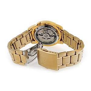 Seiko unisex-adult 5 Classic Automatic Gold Tone Watch SNKK20K1