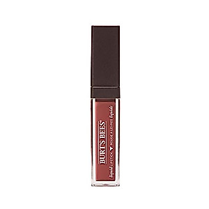 Burt's Bees 100% Natural Glossy Liquid Lipstick, Tidal Taupe, 1 Tube
