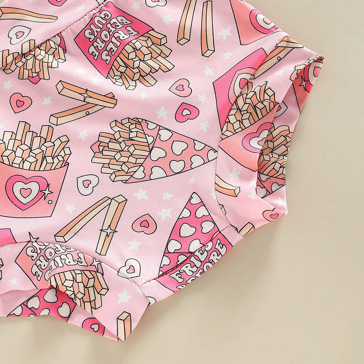 BeQeuewll Newborn Baby Girl Valentines Day Outfit Sweet Heart Letter Print Short Sleeve T-Shirt Romper Elastic Shorts Headband 3Pcs Summer Clothes (Sweat Hears Club-Pink, 18-24 Months)