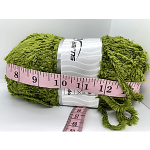 Panda Fuzzy Plush Yarn 100 Gram (3.53 Ounces) 80 Meters (87 Yards) - Military Green