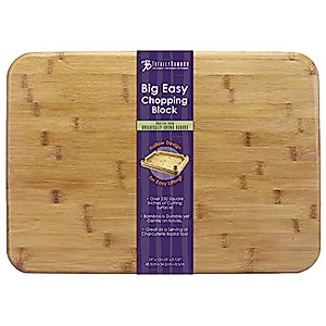 Totally Bamboo Bamboo Big Easy Chopping Block, 19" x 13.5"