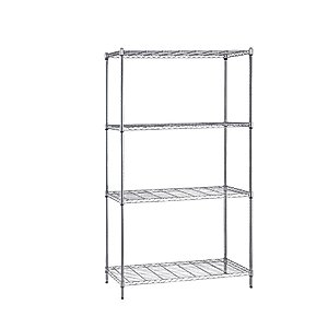 Quantum Storage Systems WR54-2424C Starter Kit Wire Shelves Chrome 4 Shelves 54" H x 24" W x 24" D