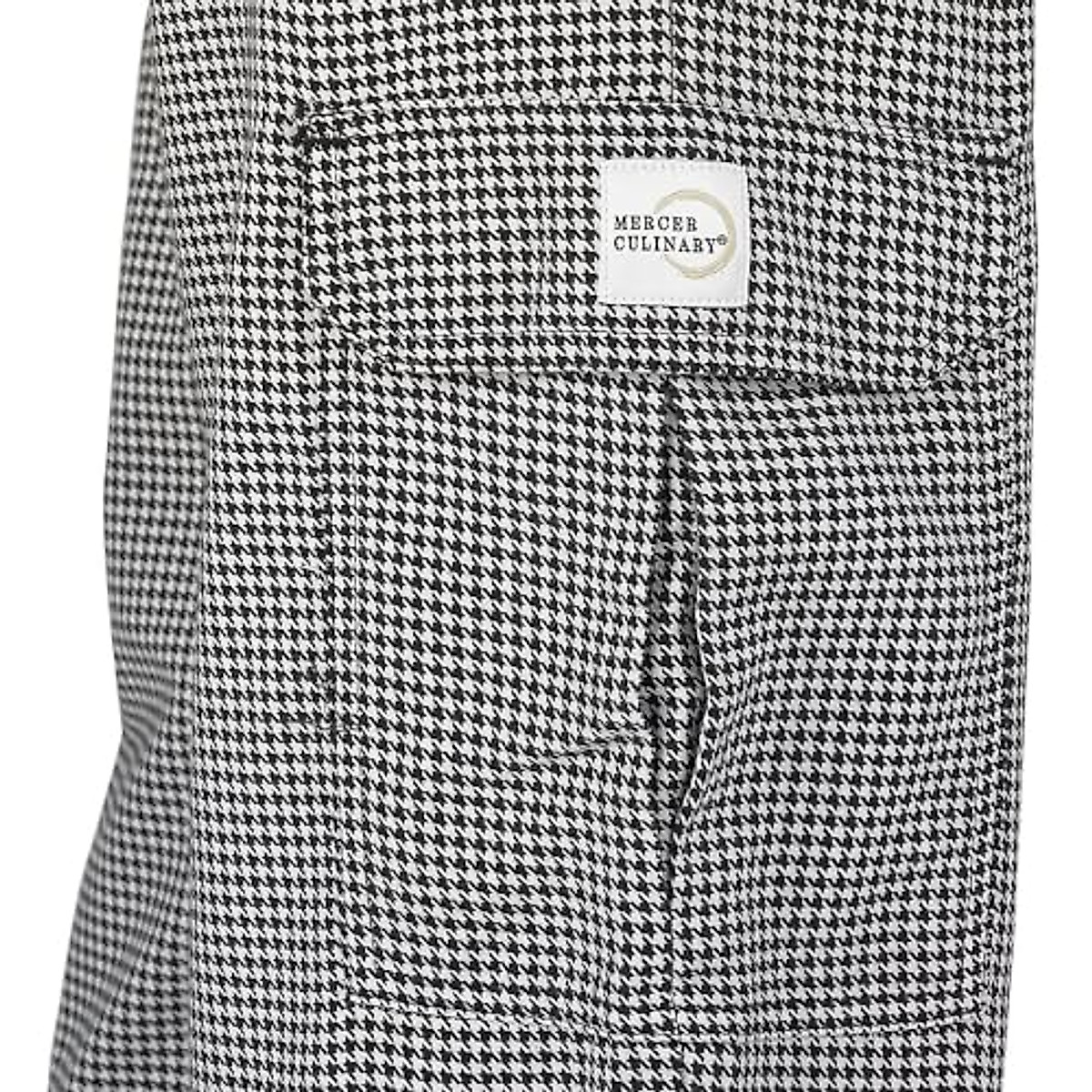 Mercer Culinary M61071HTL Genesis Women's Chef Cargo Pant in Hounds Tooth, Large, Black/White