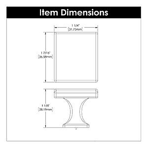 Hickory Hardware 10 Pack Solid Core Kitchen Cabinet Knobs, Luxury Cabinet and Dresser Knobs, Handle Pulls for Doors & Drawers, 1-7/16 Inch, Black Iron, Forge Collection