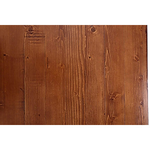 Phoenix Home CT181101 Emerald Home Chandler Rustic Industrial Solid Wood and Steel Coffee Table with Open Shelf, Brown