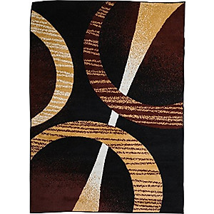 Home Dynamix Premium Indus Modern Area Rug, Ebony Multi, 7'8"x10'7" Rectangle