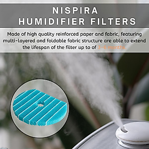 Nispira Premium Humidification Replacement Filter Compatible with Sharp Air Purifier Humidifier KC-850U KC-860U. Compared to Part FZ-C100MFU, 1 Filter
