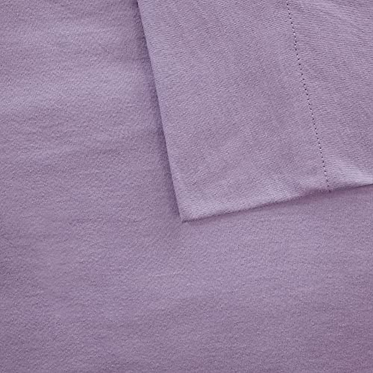 Intelligent Design Cotton Blend Jersey Knit Bed Sheet Set Wrinkle Resistant, Soft Sheets with 14" Deep Pocket, All Season, Cozy Bedding-Set, Matching Pillow Case, Twin, Purple 3 Piece