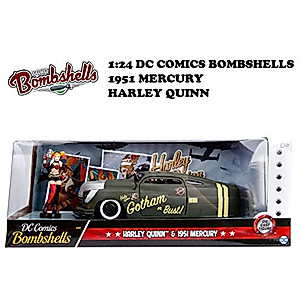 Jada Toys 1: 24 1951 Mercury W/Harley Quinn Figure, Green