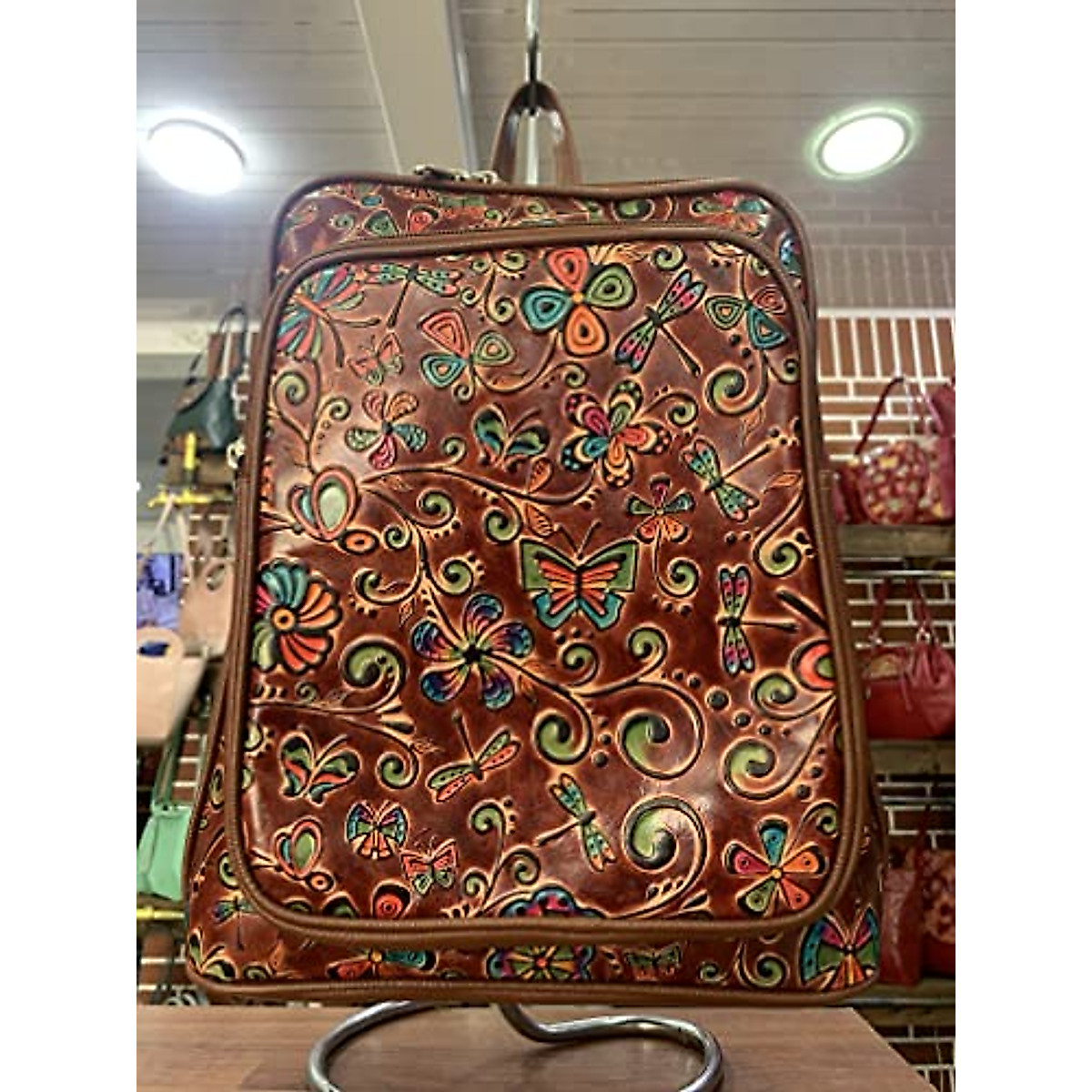 VALGATI Genuine Leather Designer Backpack (Cognac)