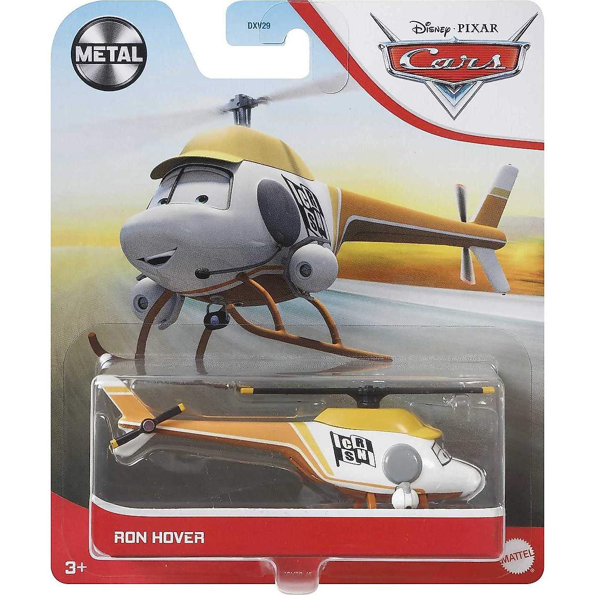 Disney Cars Ron Hover, Miniature, Collectible Racecar Automobile Toys Based on Cars Movies, for Kids Age 3 and Older, Multicolor