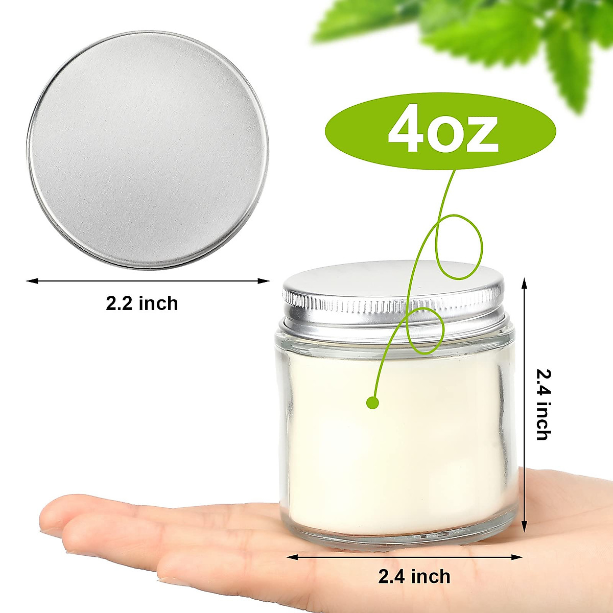 Jutom 48 Pack Mini Mason Jar Candles 4 oz Small Lavender Scented Wax Candles Bulk for Wedding Valentine Baby Shower Party Favors Aromatherapy Candles for Home Meditation(Silver Lid)