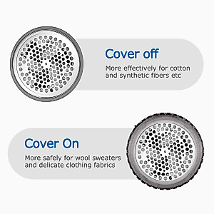 BEAUTURAL Fabric Shaver and Lint Remover, Sweater Defuzzer with 2-Speeds, 2 Replaceable Stainless Steel Blades, Battery Operated, Remove Clothes Fuzz, Lint Balls, Pills, Bobbles