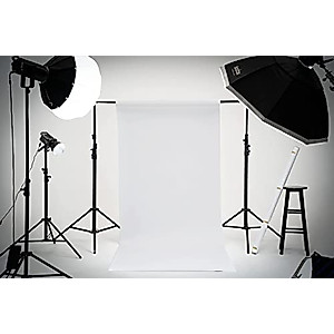 Kate White Paper Backdrops for Photography Seamless Paper Backdrop Rolls Paper Roll Background, White, 4.4x16ft(52" x16')