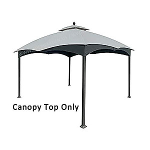 APEX GARDEN Replacement Canopy Top for Lowe's Allen Roth 10X12 Gazebo #GF-12S004B-1 (Grey)