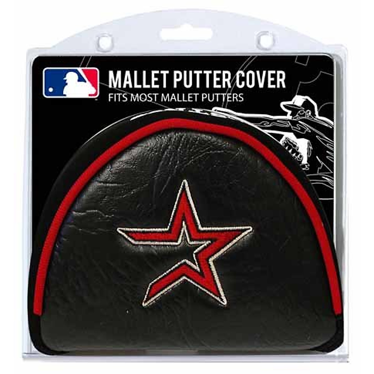 Team Golf MLB Houston Astros Golf Mallet Putter Cover Golf Club Mallet Putter Headcover, Fits Most Mallet Putters, Scotty Cameron, Daddy Long Legs, Taylormade, Odyssey, Titleist, Ping, Callaway
