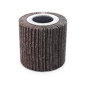 C.S. Unitec | PTX Flap Disc Wheel | 120 Grit Metal Grinder Tool Attachment | 4" Diameter x 4-1/8" Wide (47214)