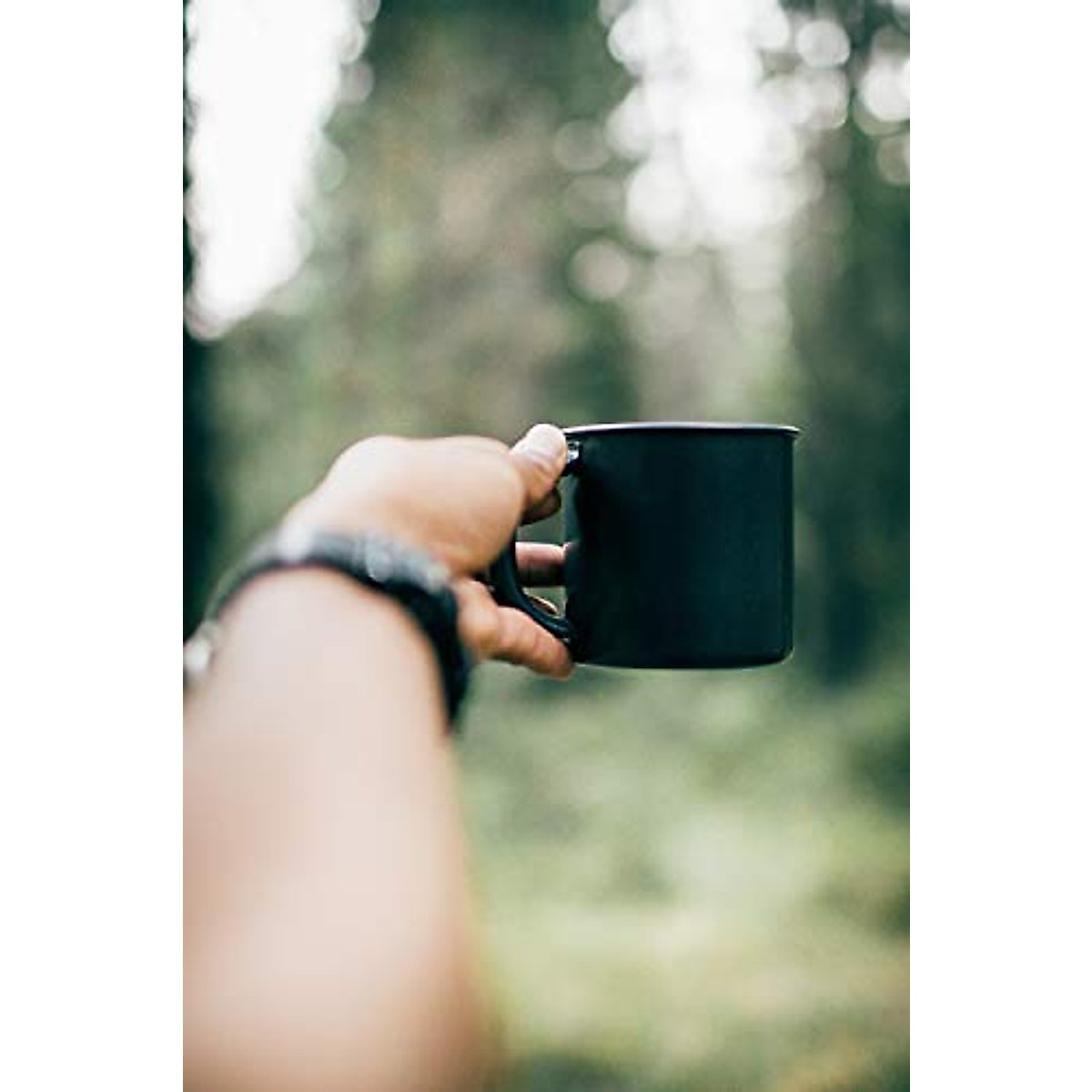 Stansport Black Granite Steel Mug (274-20)