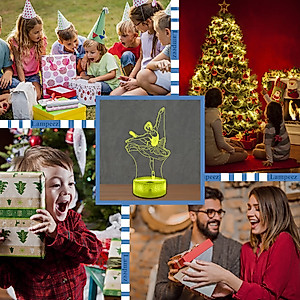 Lampeez Kids 3D Ballerina Night Light Ballet Dancer Gifts Lamp with 16 Colors Remote Control Changing Birthday Xmas Valentine's Day Gift Idea for Boys and Girls