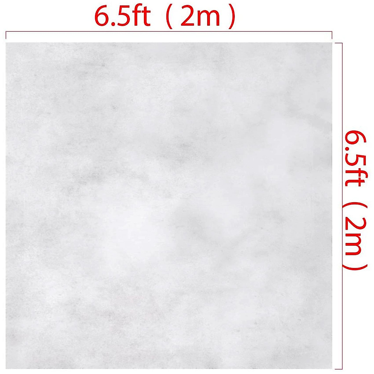 Kate 6.5x6.5ft Light Grey Backdrops Grey White Video Backdrop Abstract Photography Backdrops Portrait Backgrounds Microfiber Grey Backdrop